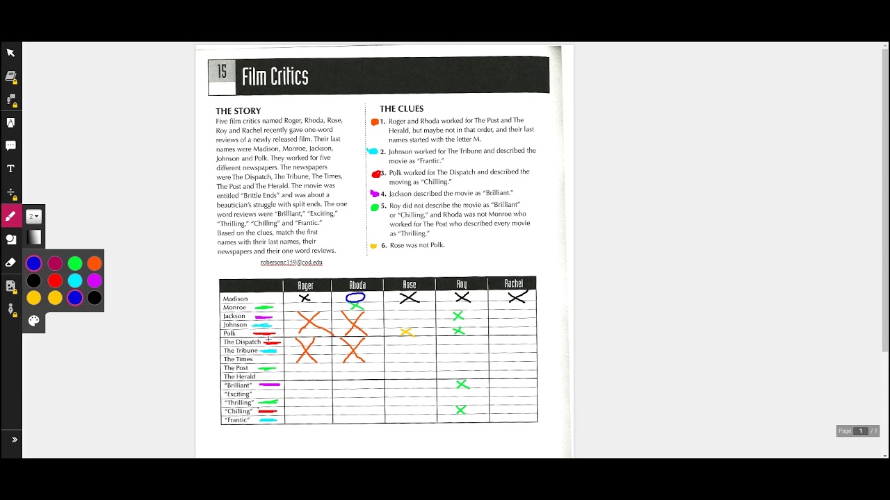 Logic Puzzles: Elimination - YouTube