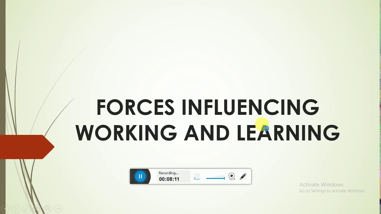 forces influencing working and learning - YouTube