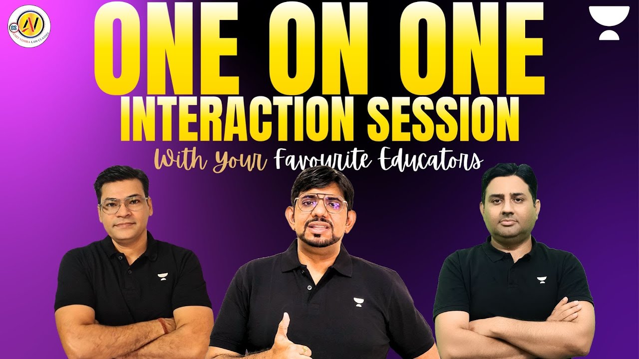 ONE ON ONE INTERACTION SESSION WITH YOUR FAVOURITE EDUCATORS #unacademy ...