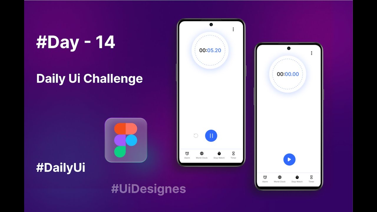Daily Ui Design Challenge day 14 | Count Down Timer #figma - YouTube