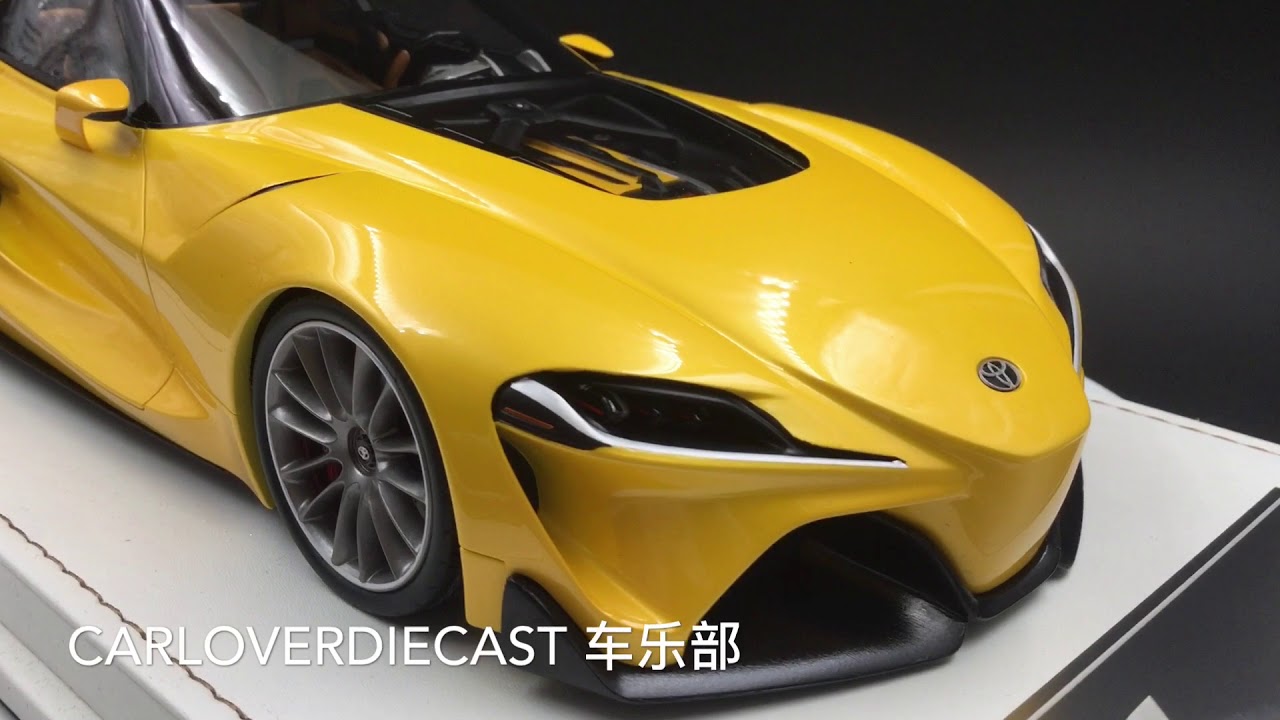 Toyota 1:18 FT-1 concept Car resin model (Yellow) - YouTube