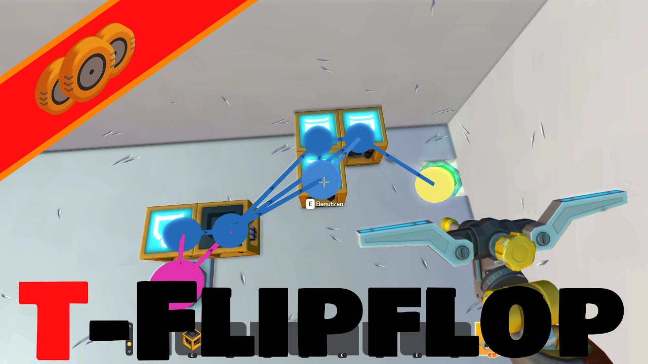 Scrap Mechanic 🛠 Tutorial 📖 T-Flipflop/ Button to Switch (deutsch ...