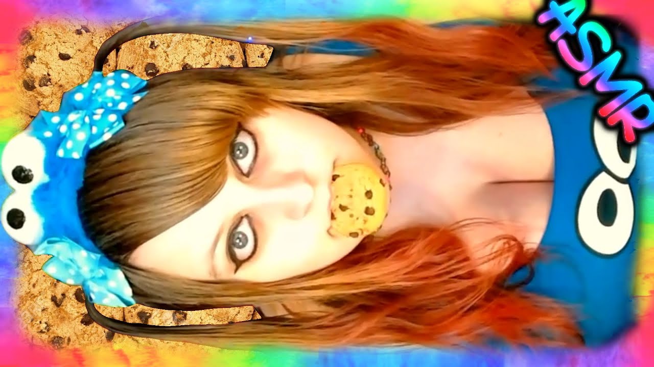 ASMR 🍪 Cookie Monster ♡ Cookie Eating, Mouth Sounds, Chewing, Mukbang ...