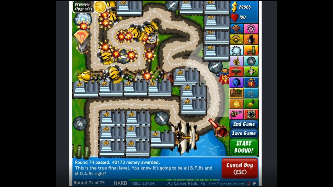 BLOONS TD4 - Bloons Tower Defence - Hard - YouTube