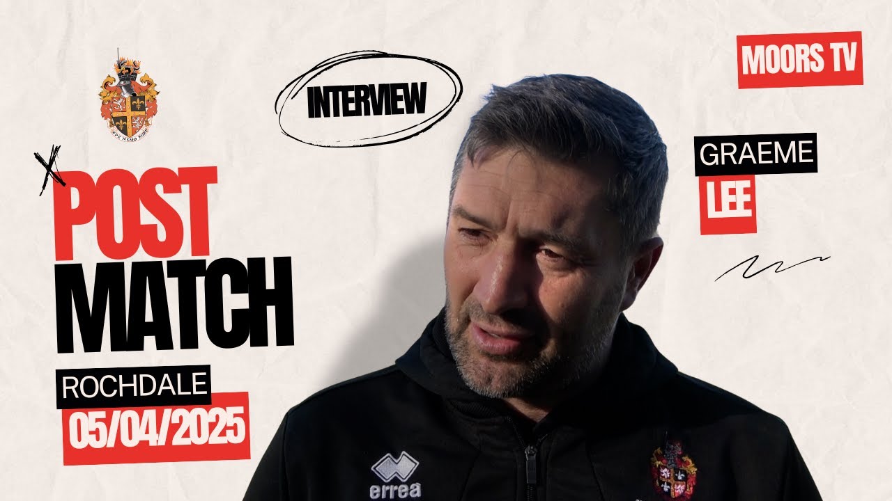 Post Match | Graeme Lee | Rochdale (A) - YouTube