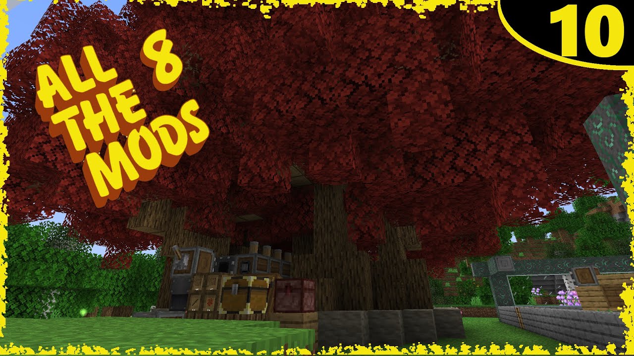 Sangre del evilcraft y madera a montones! | #atm8 EP10 | #minecraft ...