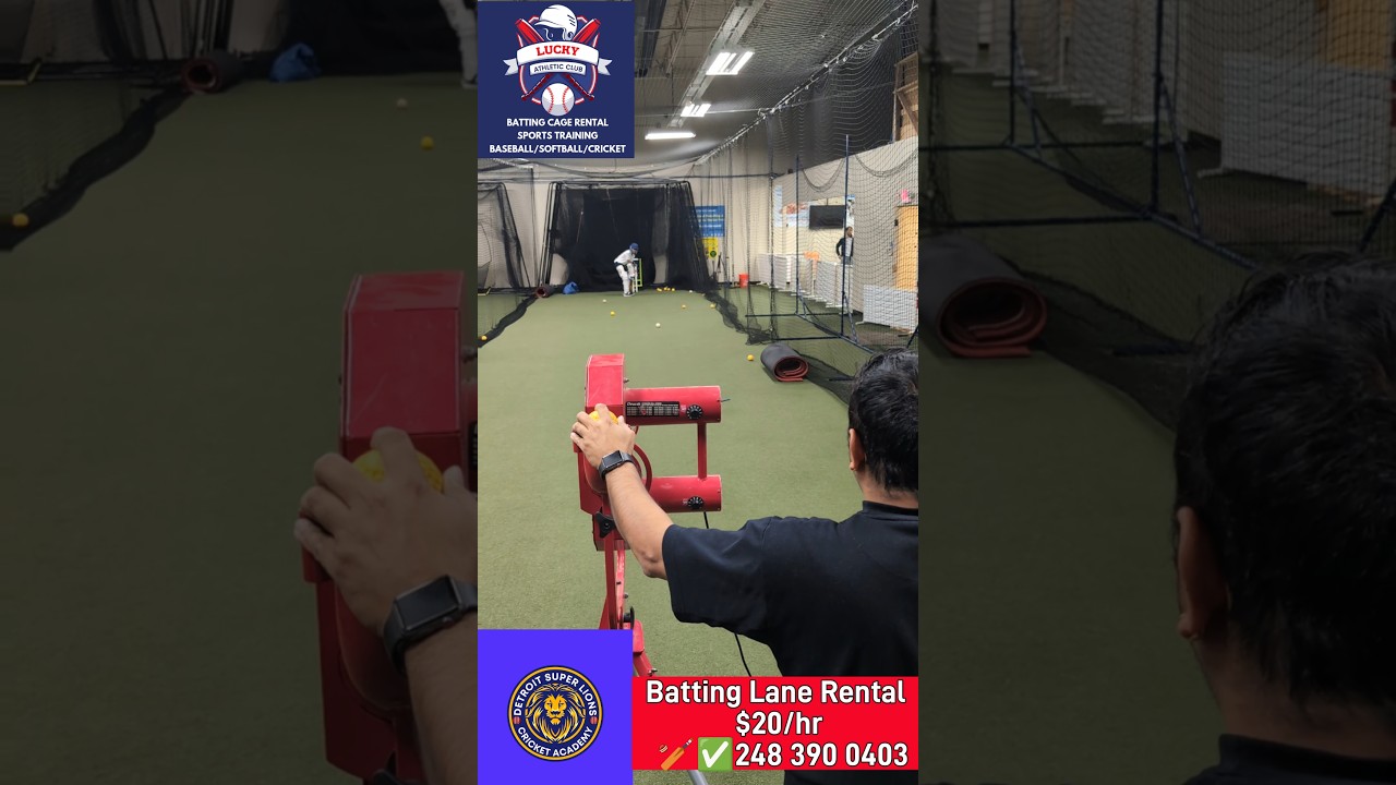 Batting Machine | RENT OUR LANES #cricket #crickettechnique # ...