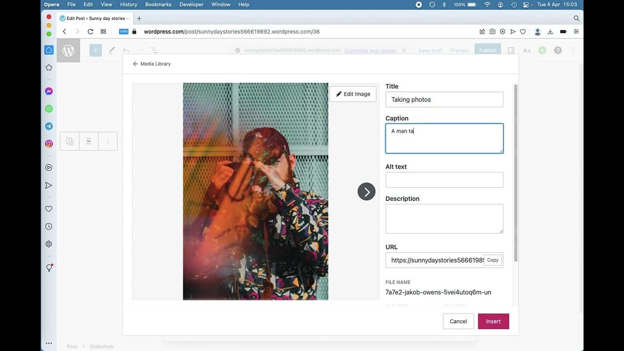 Adding captions to slideshows in Wordpress - YouTube