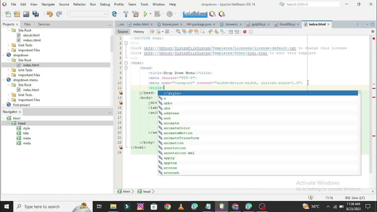 How To Make Drop Down Menu Using HTML And CSS | HTML Website Tutorials - YouTube