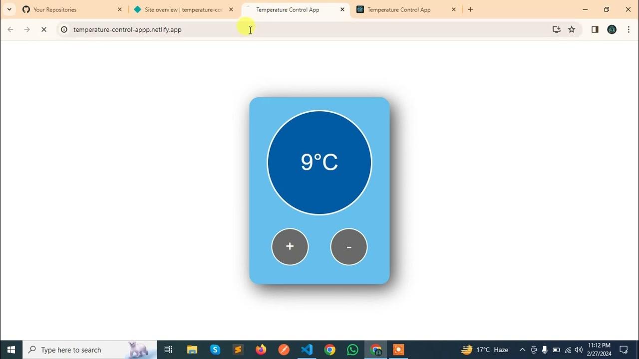 Building a React Temperature Control App: Step-by-Step Tutorial - YouTube