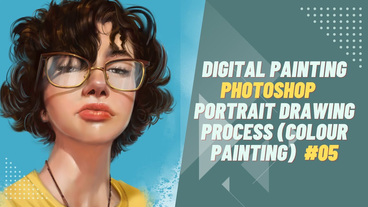 Digital painting Photoshop Portrait Drawing Process (Colour Painting ...