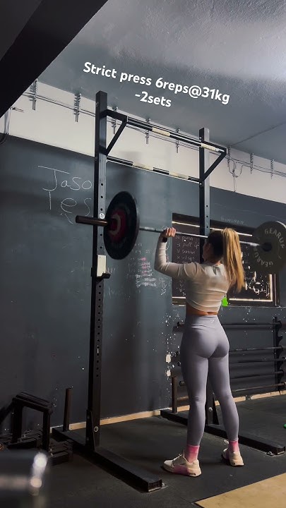 Strict presses 31kg 6 reps 2sets # #weightlifting #strength @crossfitcorfu5626 - YouTube