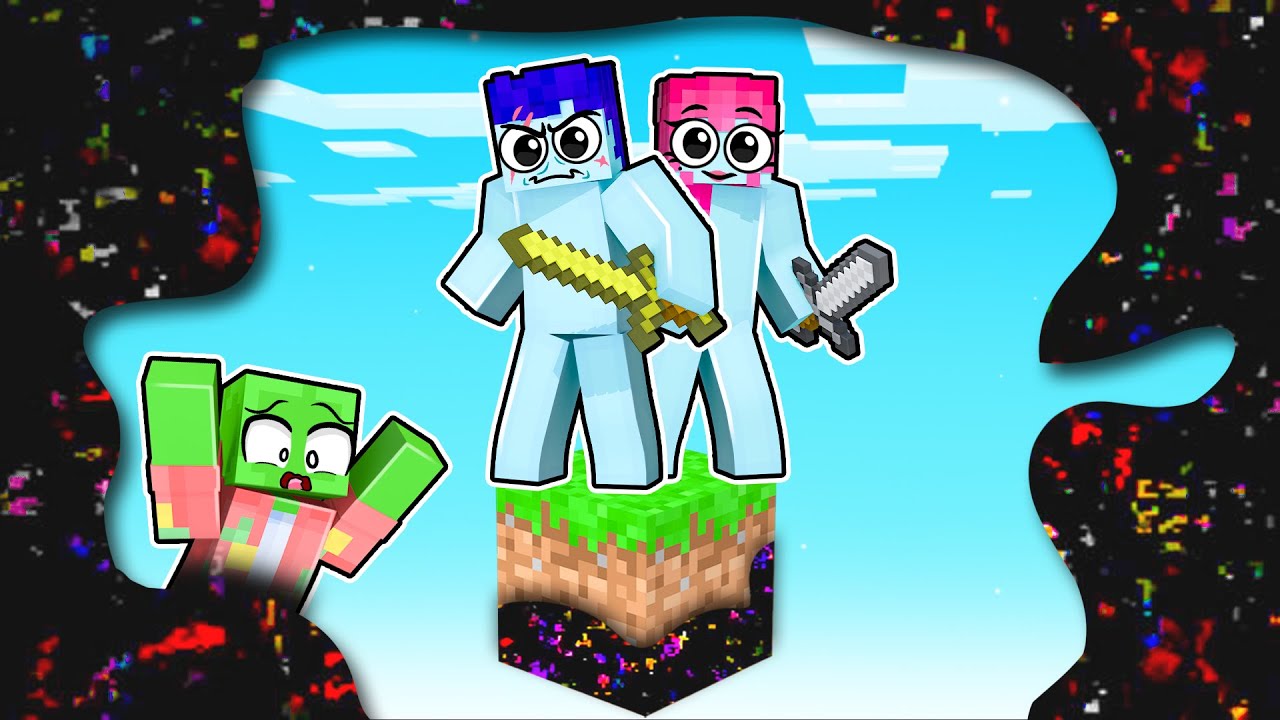 One Block SKYBLOCK with PIBBY FAMILY in Minecraft! - YouTube