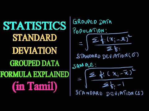 STANDARD DEVIATION(GROUPED DATA) FORMULA EXPLAINED | STATISTICS - YouTube