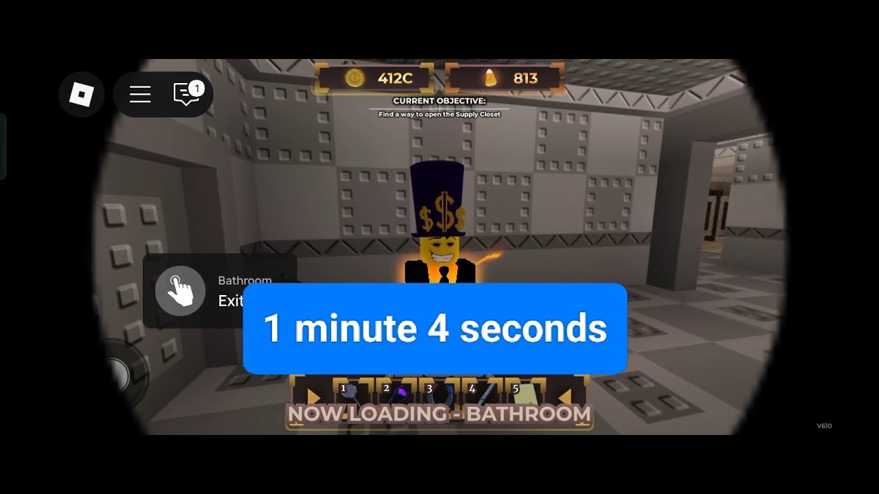 Roblox : Armless Detective - Speedrun Bathroom - 1 minute 4 seconds 🏃 ...