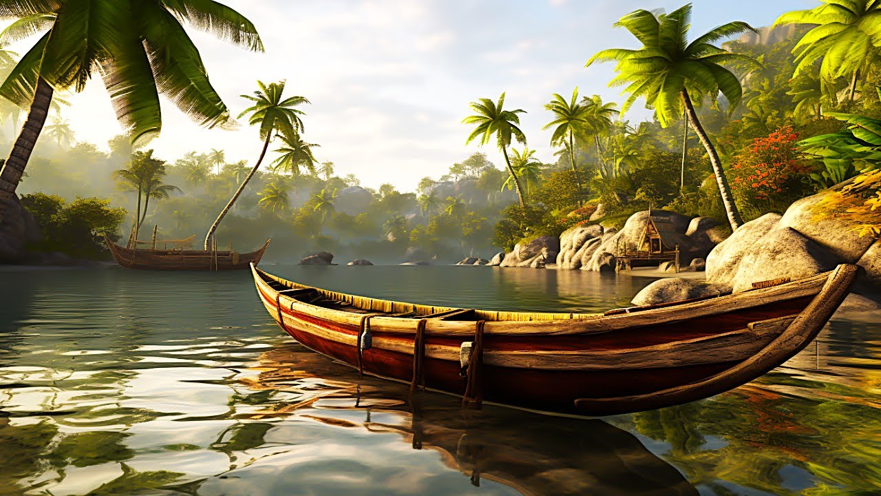 Crafting Better Boats In This Tropical Island Survival Game. - YouTube