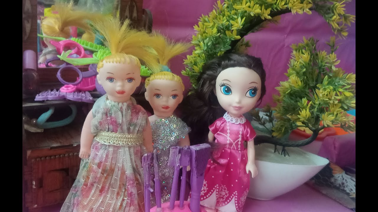 Zemo Doll Vlogs part 40/ barbie makeover/barbie video/barbie story ...