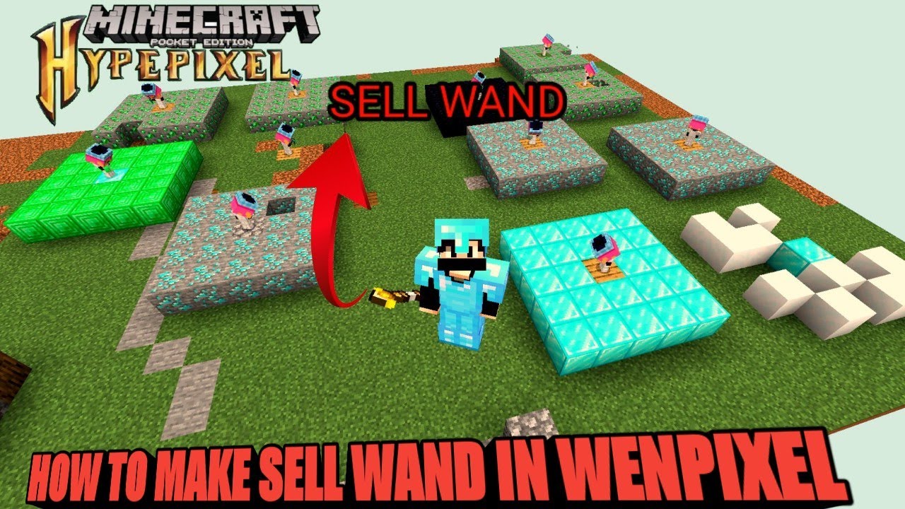 HOW TO MAKE SELL WAND | IN MAGICGAMES LIKE SERVER FOR MINECRAFT PE| # ...