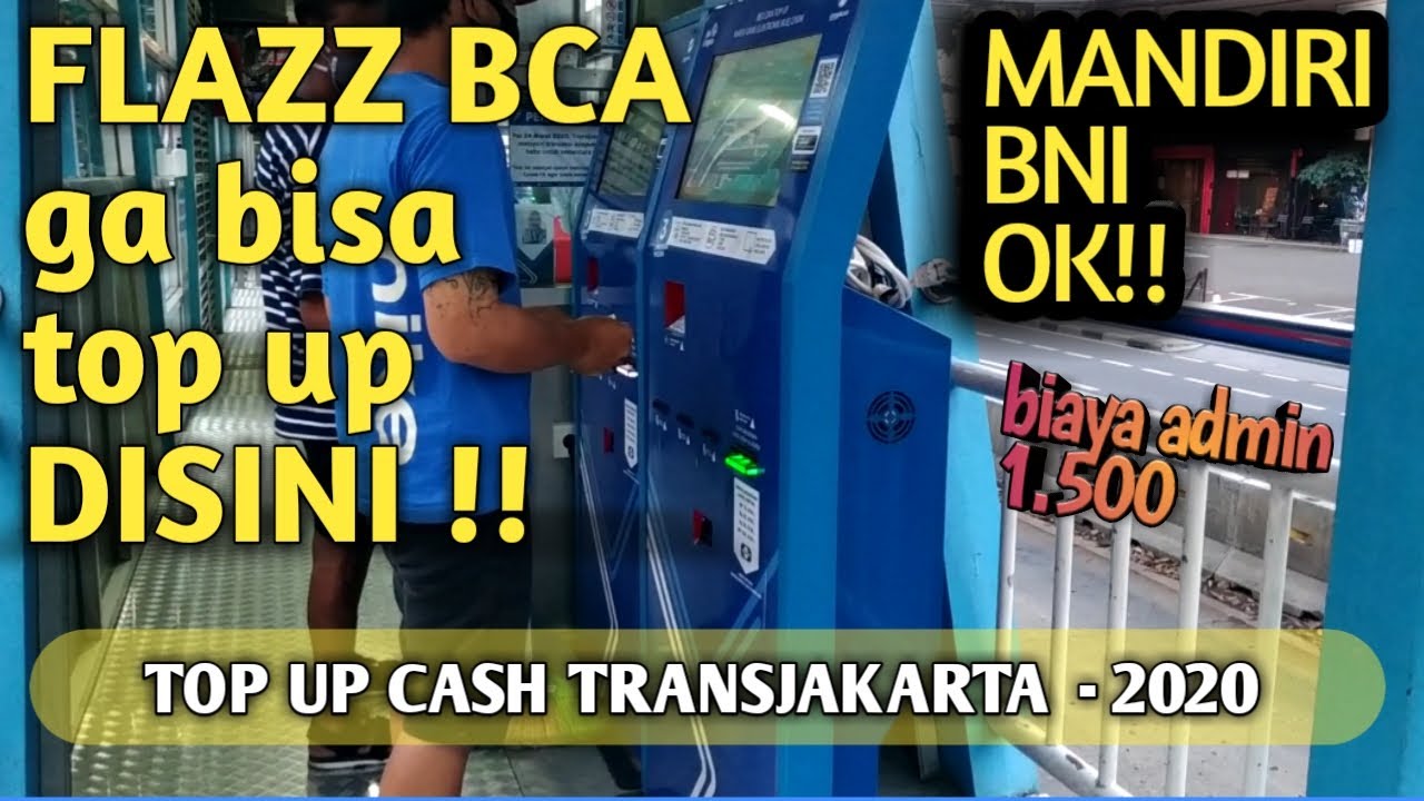TOP UP BUSWAY TRANSJAKARTA ISI SALDO BUSWAY VENDING MACHINE - YouTube