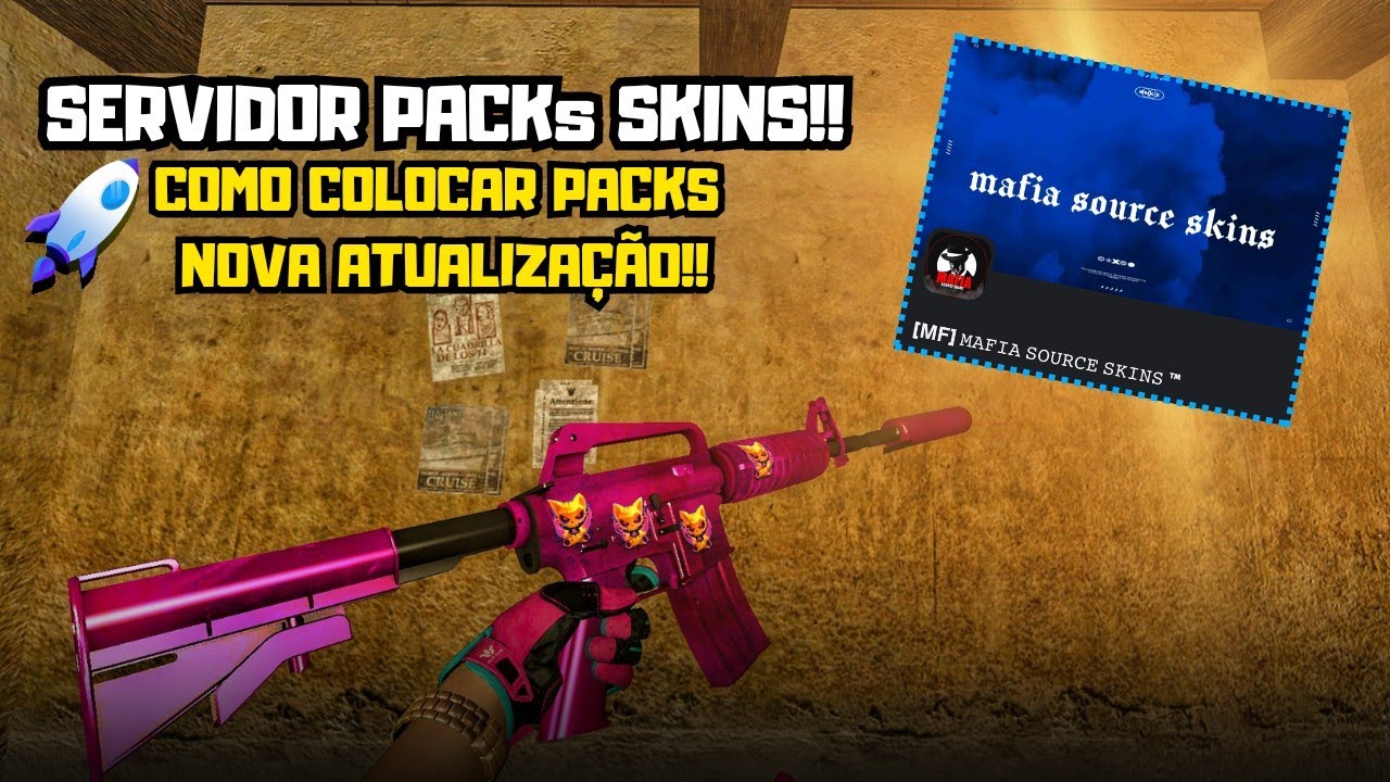CS GO MOBILE/ COMO COLOCAR PACKS SKINS NA VERSÃO 1.2/ MOBILE E PC ...