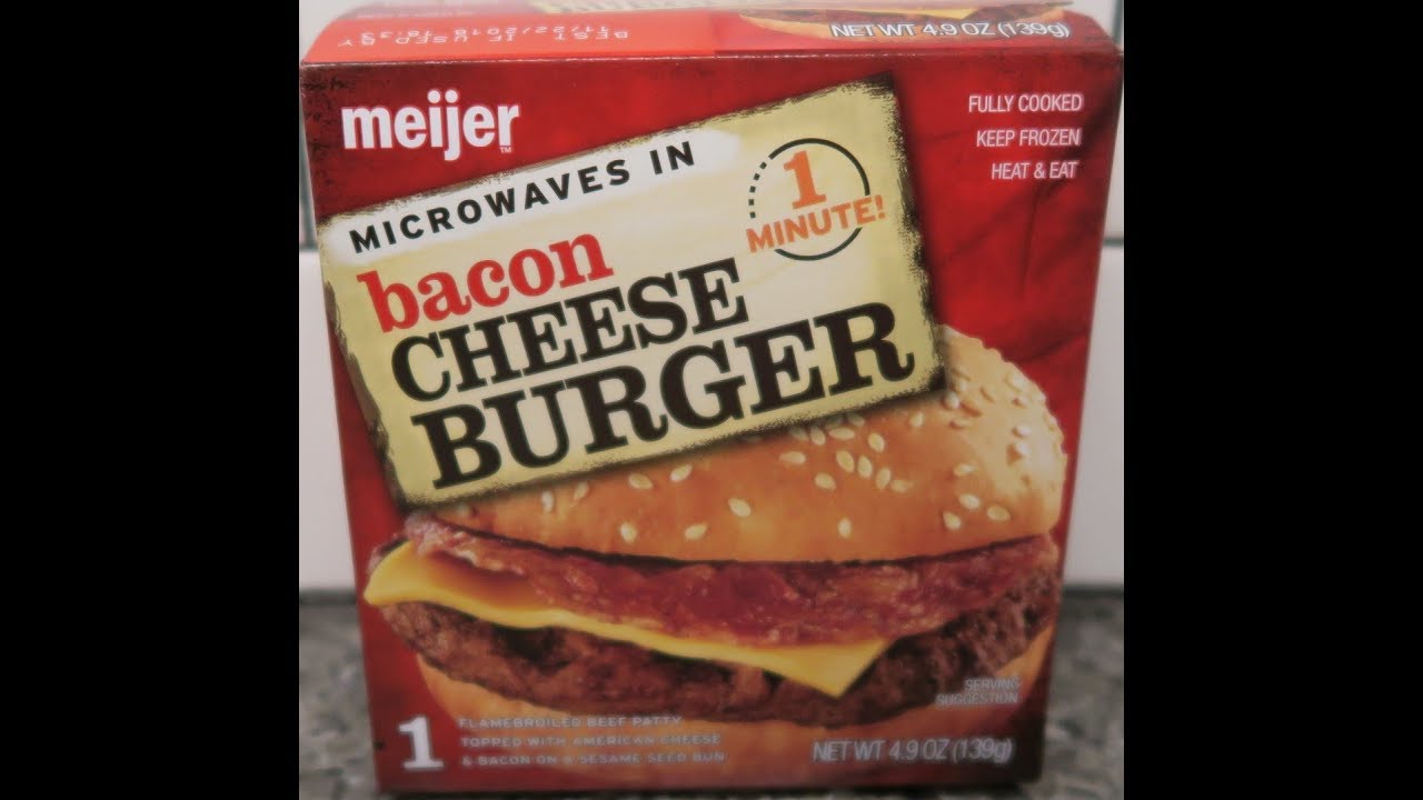 Meijer Bacon Cheeseburger Review - YouTube