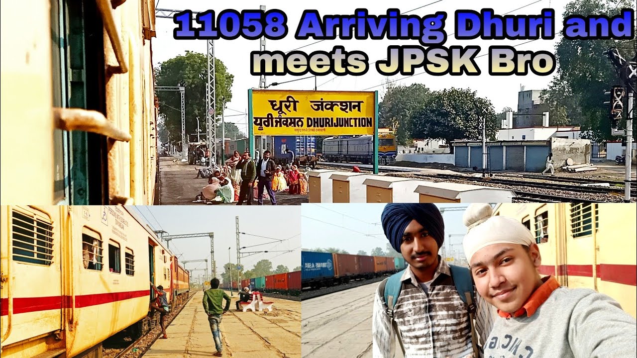 11058 Amritsar CSMT Dadar Express Arrive Dhuri Junction | Meets @Jpsk01 ...