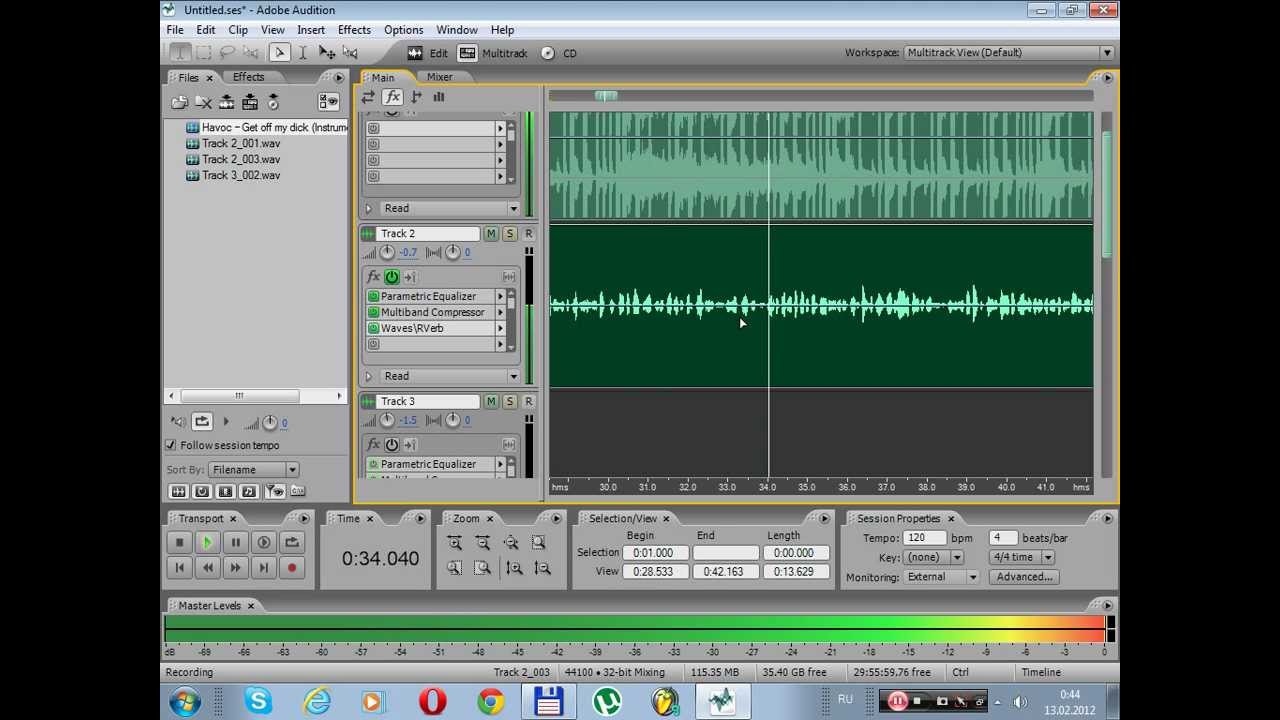 Adobe Audition 2.0 - Сведение, Мастеринг и Вся хуйня - YouTube