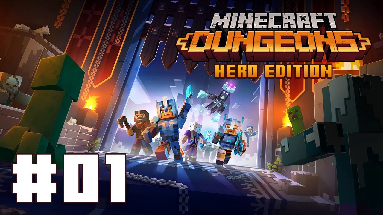 MINECRAFT DUNGEONS (HERO EDITION) CO-OP PART-1 Walkthrough Gameplay (No ...