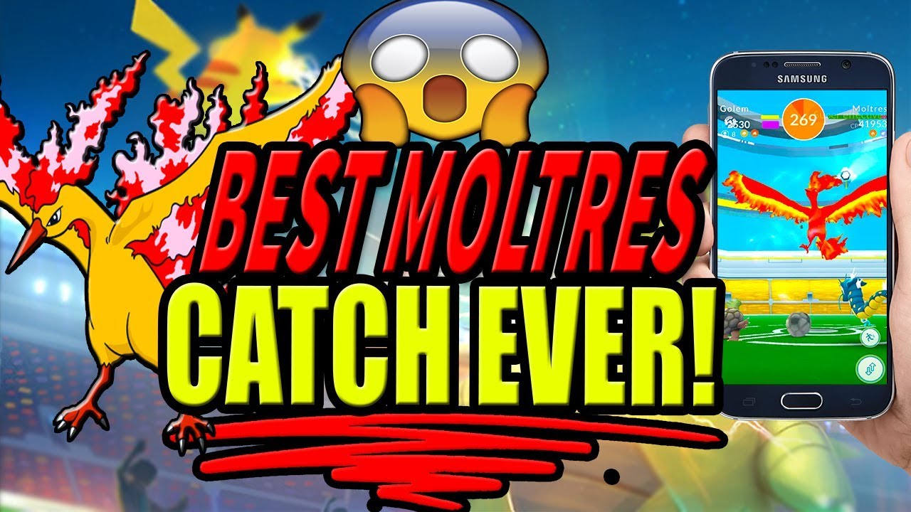 THE BEST MOLTRES CATCH EVER IN POKEMON GO! I CANT BELIEVE IT! (Pokemon ...