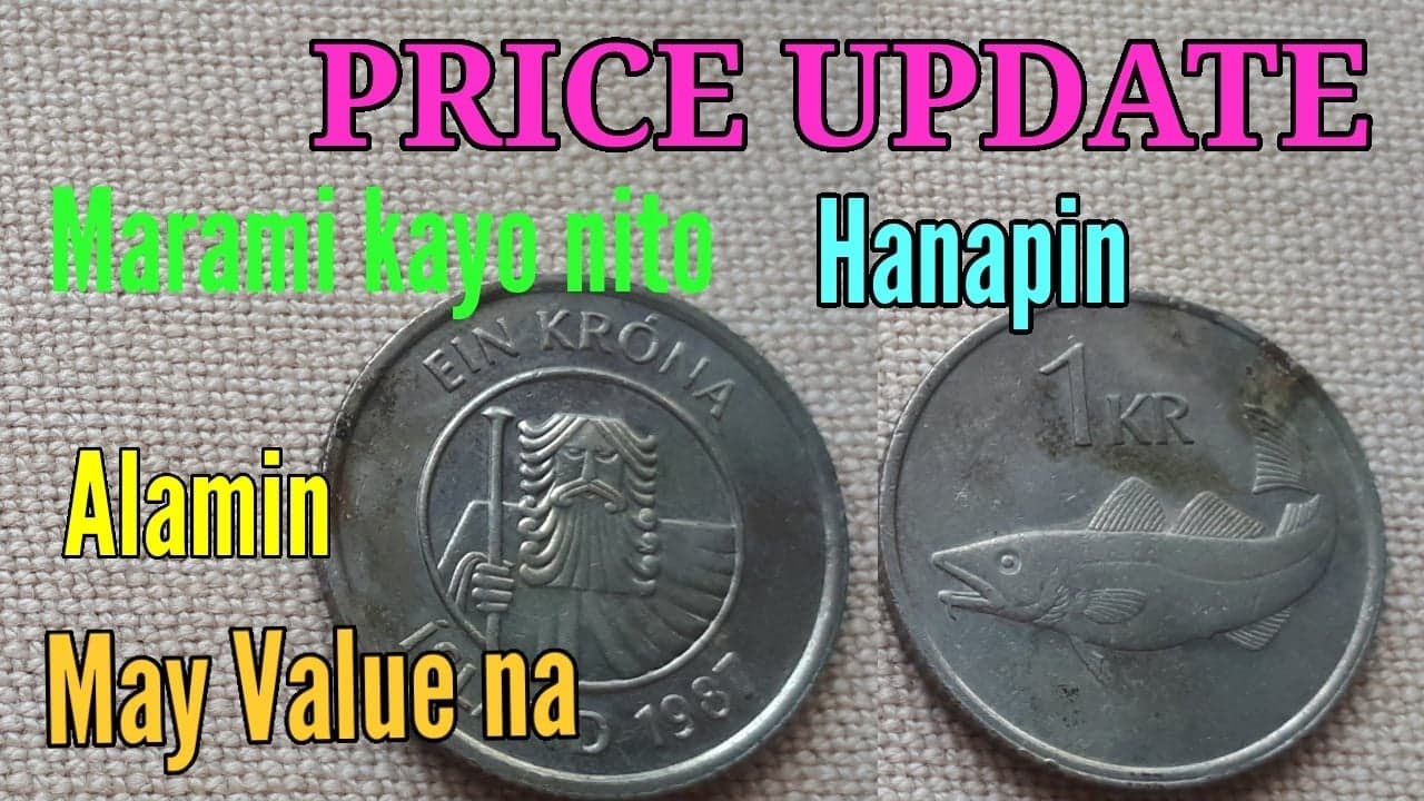 EIN KRONA 1987 Iceland coin - YouTube