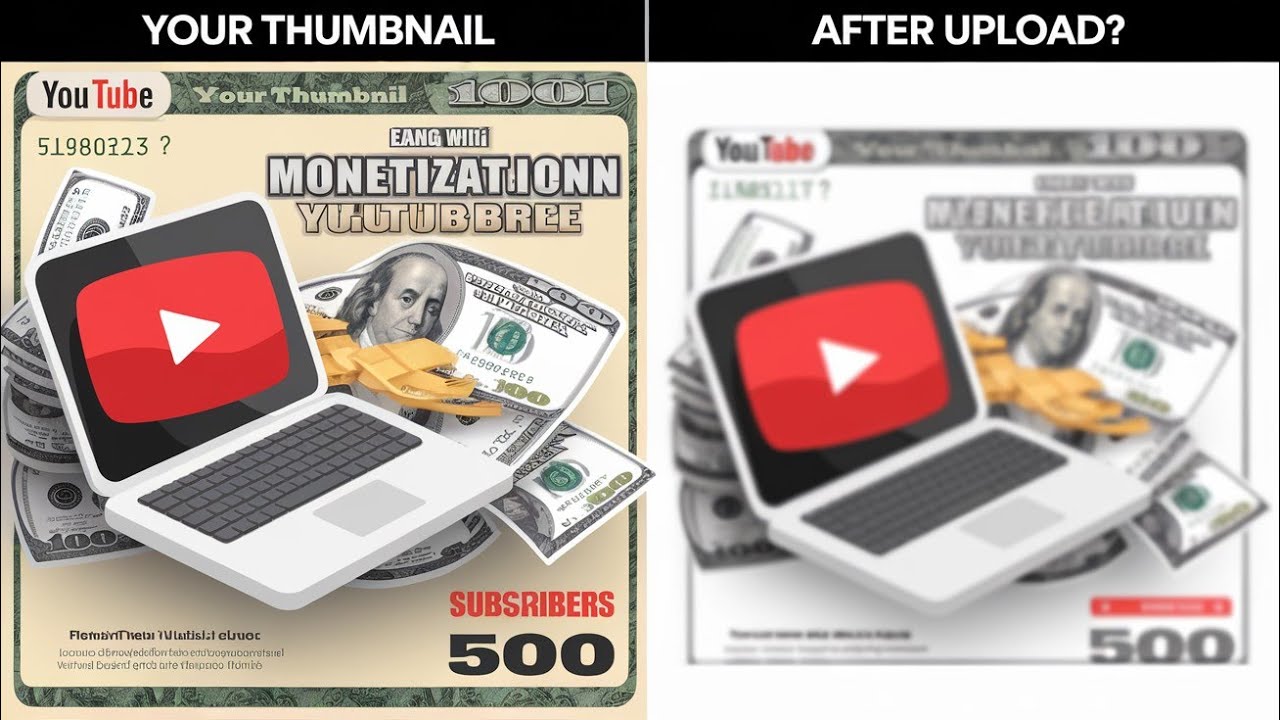 Thumbnail Quality Decrease Problem after Uploading Thumbnail ️ [100% Solution] - YouTube