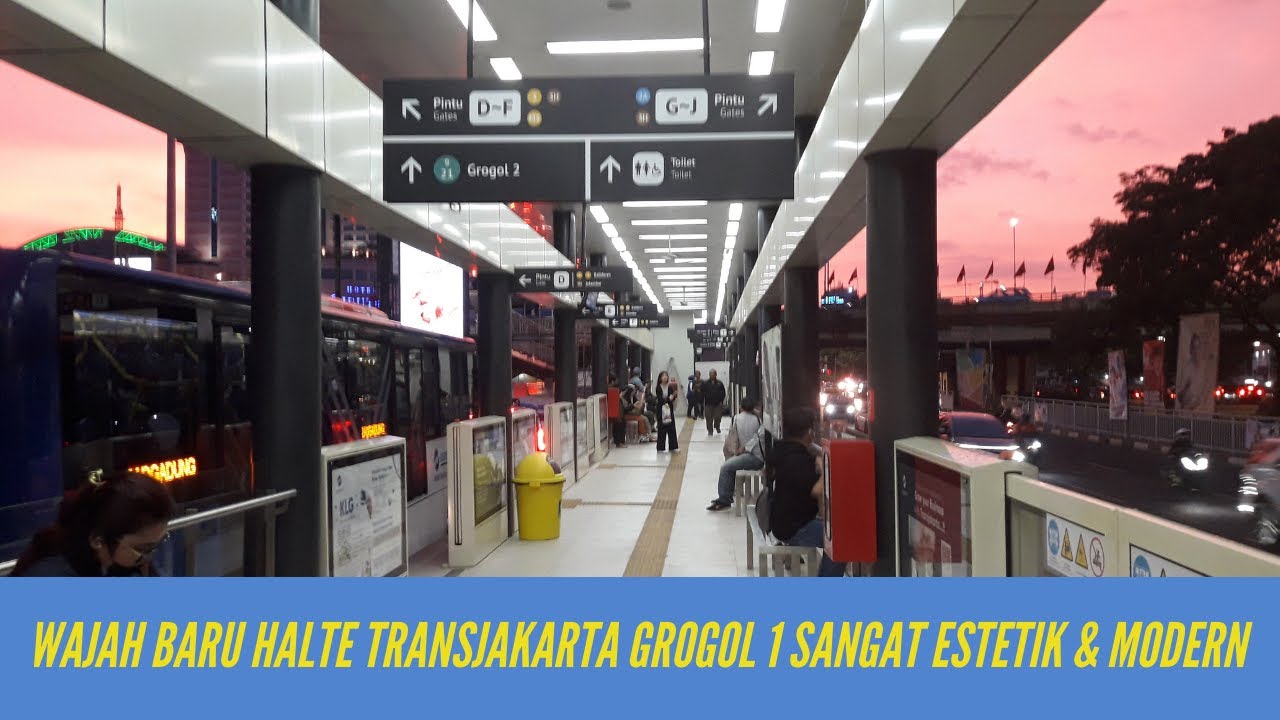Wajah Baru Halte TransJakarta Grogol 1 yang Makin Lebar & Panjang ...