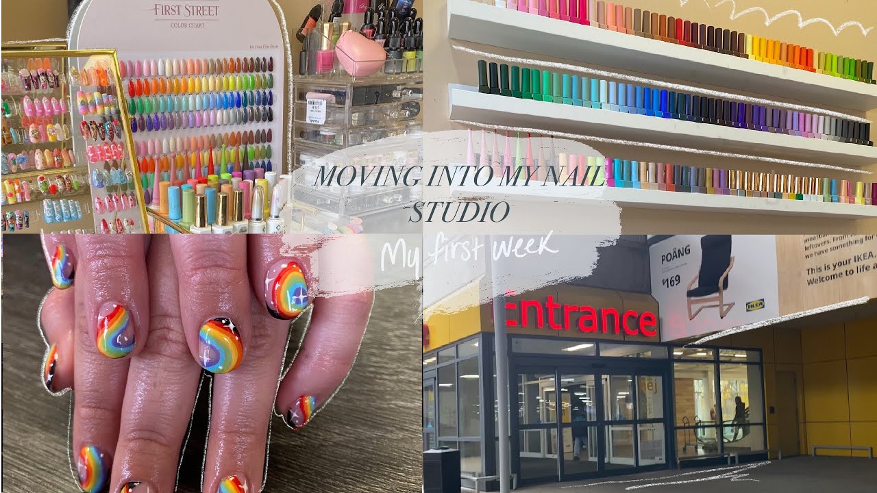 moving into my nail studio & nail studio setup | nail tech vlog - YouTube