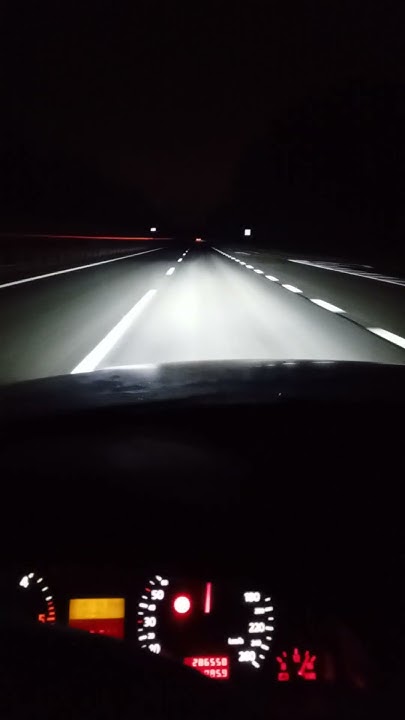 би лед линзы в фары ауди а6с5 - YouTube