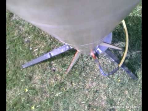 Keyfob camera onboard estes Executioner Rocket & half speed - YouTube