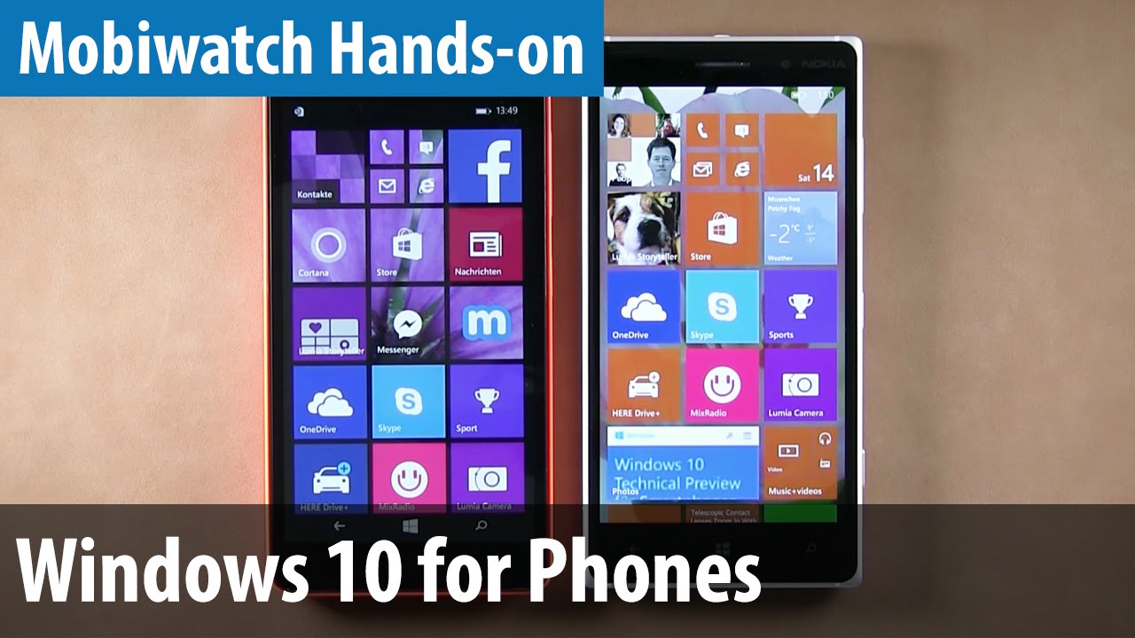 Windows 10 for Phones TP im Mobiwatch-Hands-on | deutsch / german - YouTube
