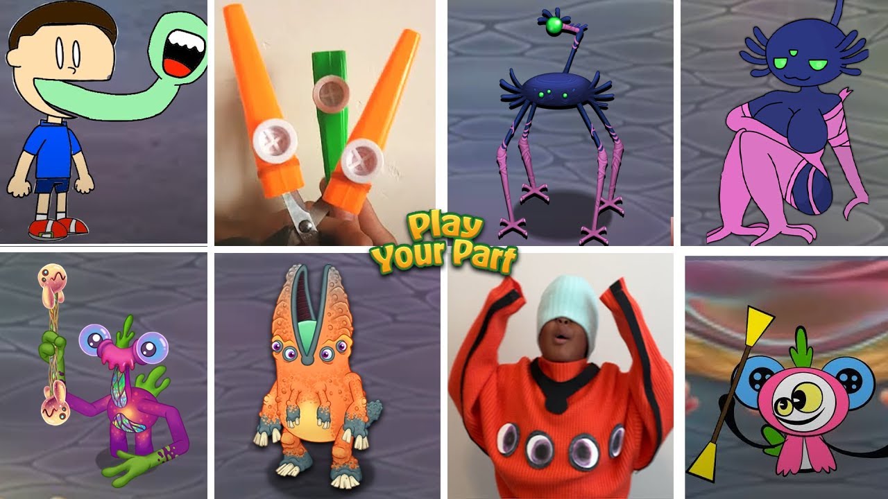 All Monster Ethereal Workshop Vs Play Your Part Vs MPG | My Singing ...