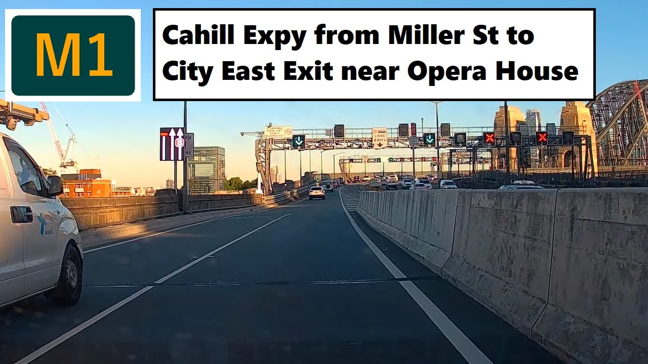 【Sydney Drive City】 M route 1(South) Cahill Expy from Miller St to City ...