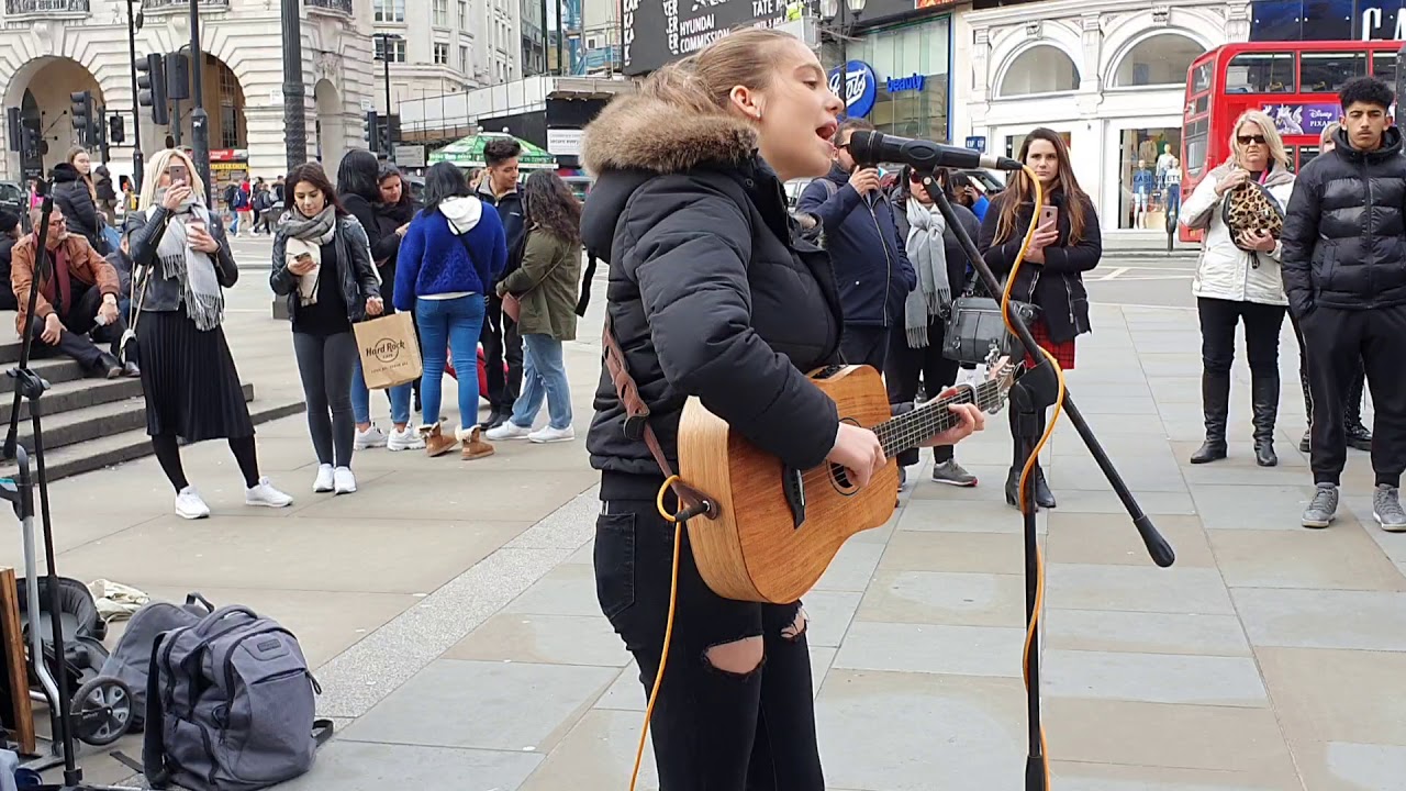 Busking RIHANNA in London - "STAY" | ALLIE SHERLOCK - YouTube Music