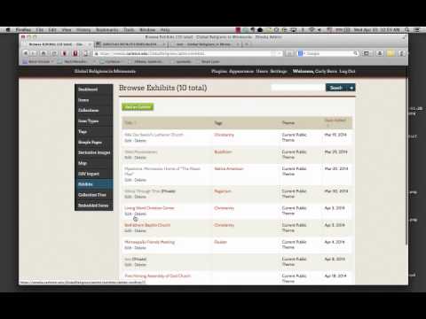 Inserting Images into Omeka Exhibit Pages - YouTube