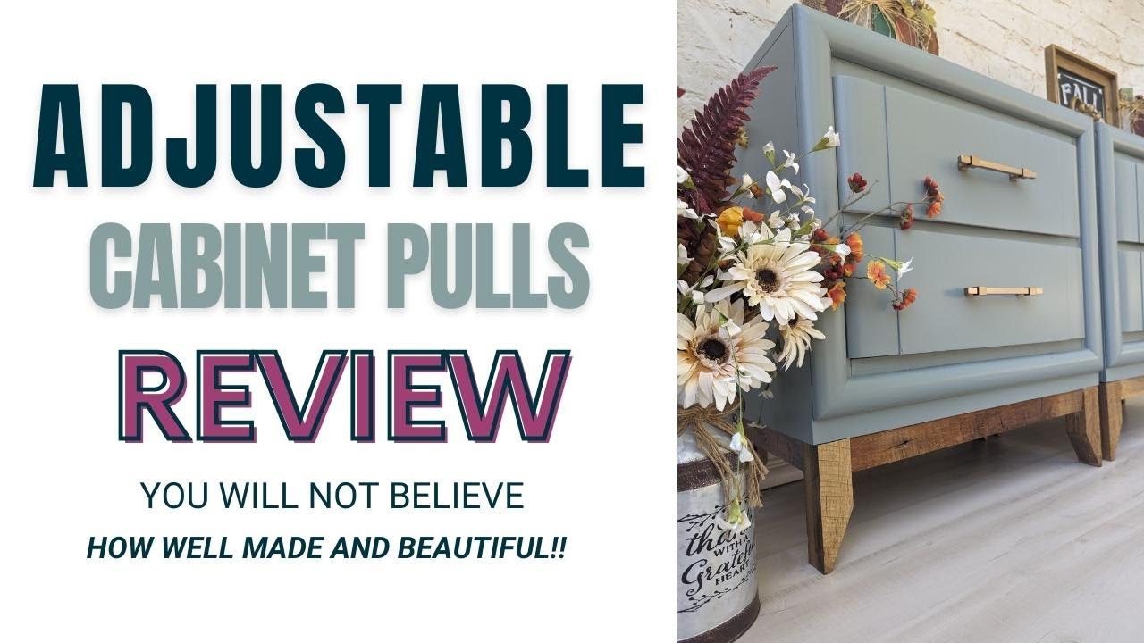 Review of Adjustable Square Bar Pulls from Amazon!! INCREDIBLE! - YouTube