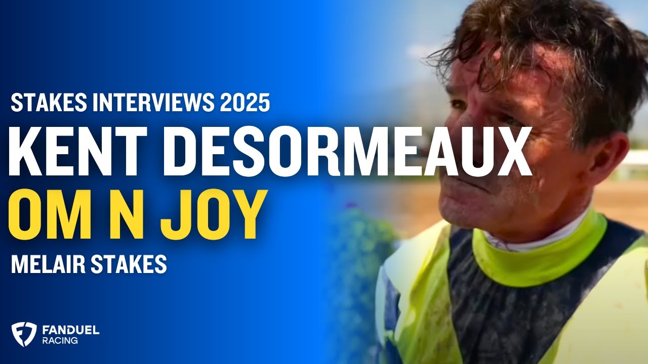 Kent Desormeaux on Melair Stakes Winner OM N JOY - YouTube