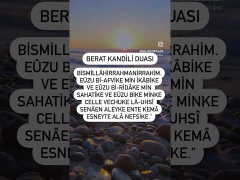 Berat Kandili Duası! #esmaulhusna #duavakti #olumlama #bilinçaltı #amin #dualar #dua #olumlamalar
