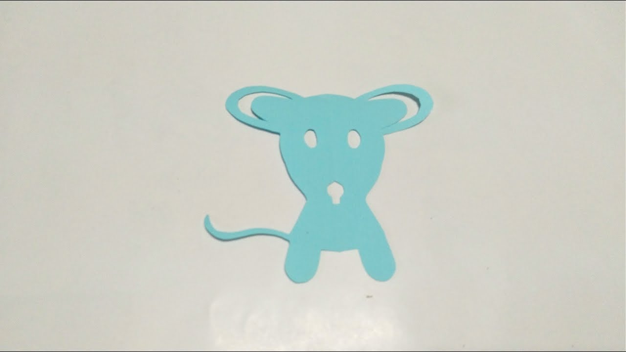 Super easy paper cutting:mouse - YouTube