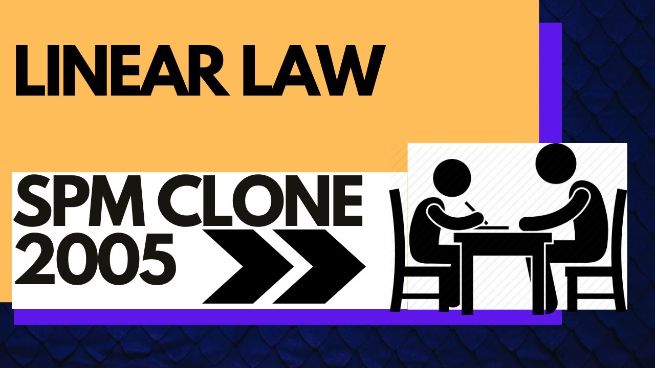Add Maths Short Question - SPM Clone 2005 | Linear Law - YouTube