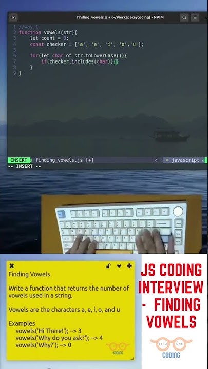 Js Coding Interview Finding Vowels Algorithm And Data Structure 4327