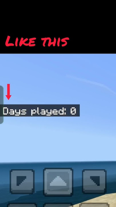 HOW TO ENABLE DAY COUNT IN MINECRAFT PE #shorts #viral #minecraft - YouTube