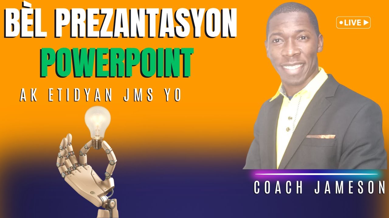Dezyèm Pati Nan Seminè JMS TECH - Dat 15 - 06 -2024 Coach Jameson Joseph - Klas PowerPoint - YouTube