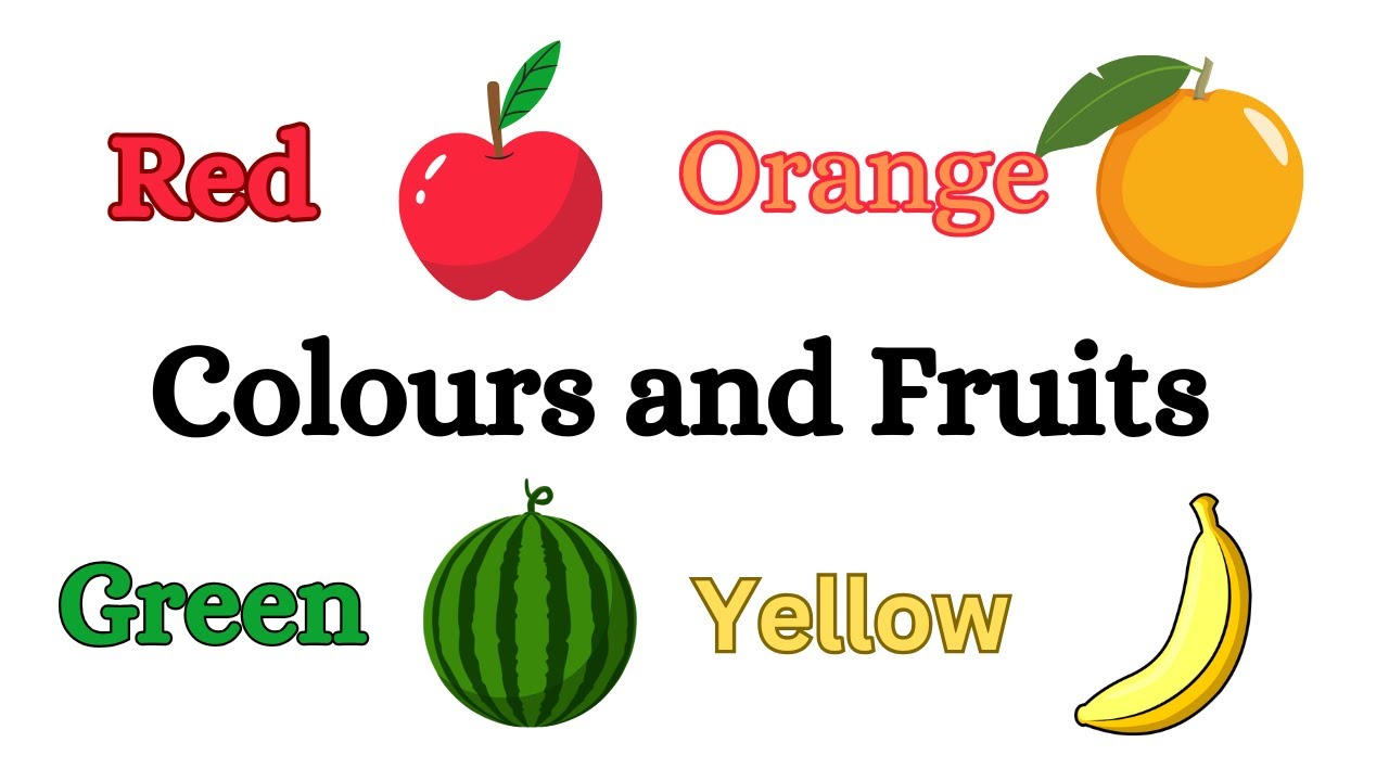 Learn colours with fruits in 1 min | Colors | Fruits for kids - YouTube