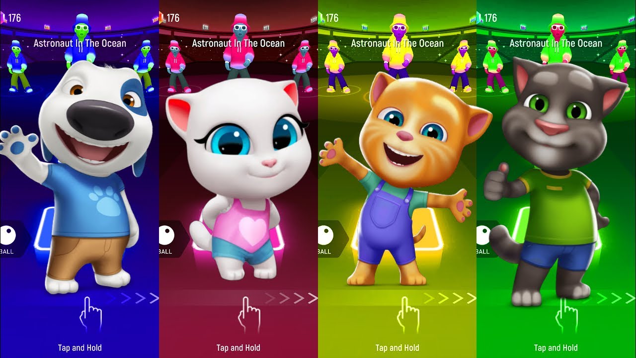 Tom, Angela, Ginger & Ben: Rhythm Battle in Tiles Hop! - YouTube